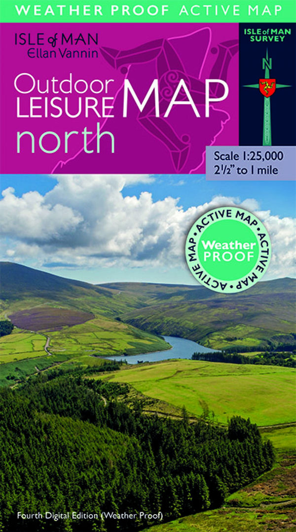 Weather Proof Active Outdoor Leisure Map North – Isle of Man – Ferry ...